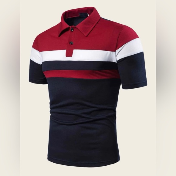 Polo Shirt | Shirts | Mens Sporty Cut Panel Polo Shirt New | Poshmark